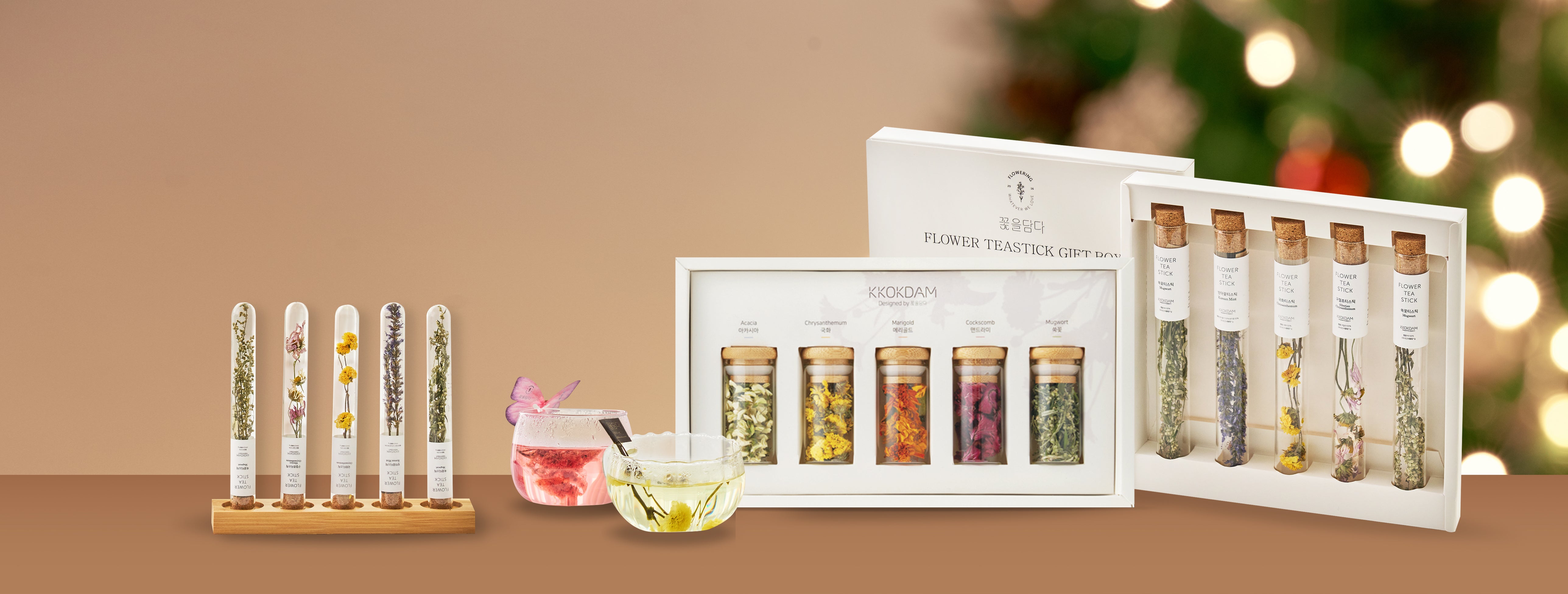 Assorted Flower Tea Stick Gift Set – KKOKDAM