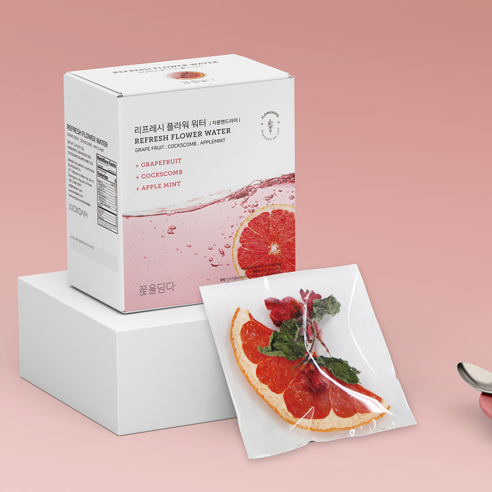 Fruit & Flower Tea Box (1 box = 10 pieces) - Grapefruit & Cockscomb ...